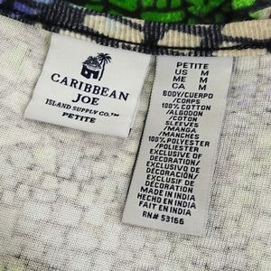 Caribbean Joe | Tops | Caribbean Joe Mosaic Print Embellished Top Pm ...